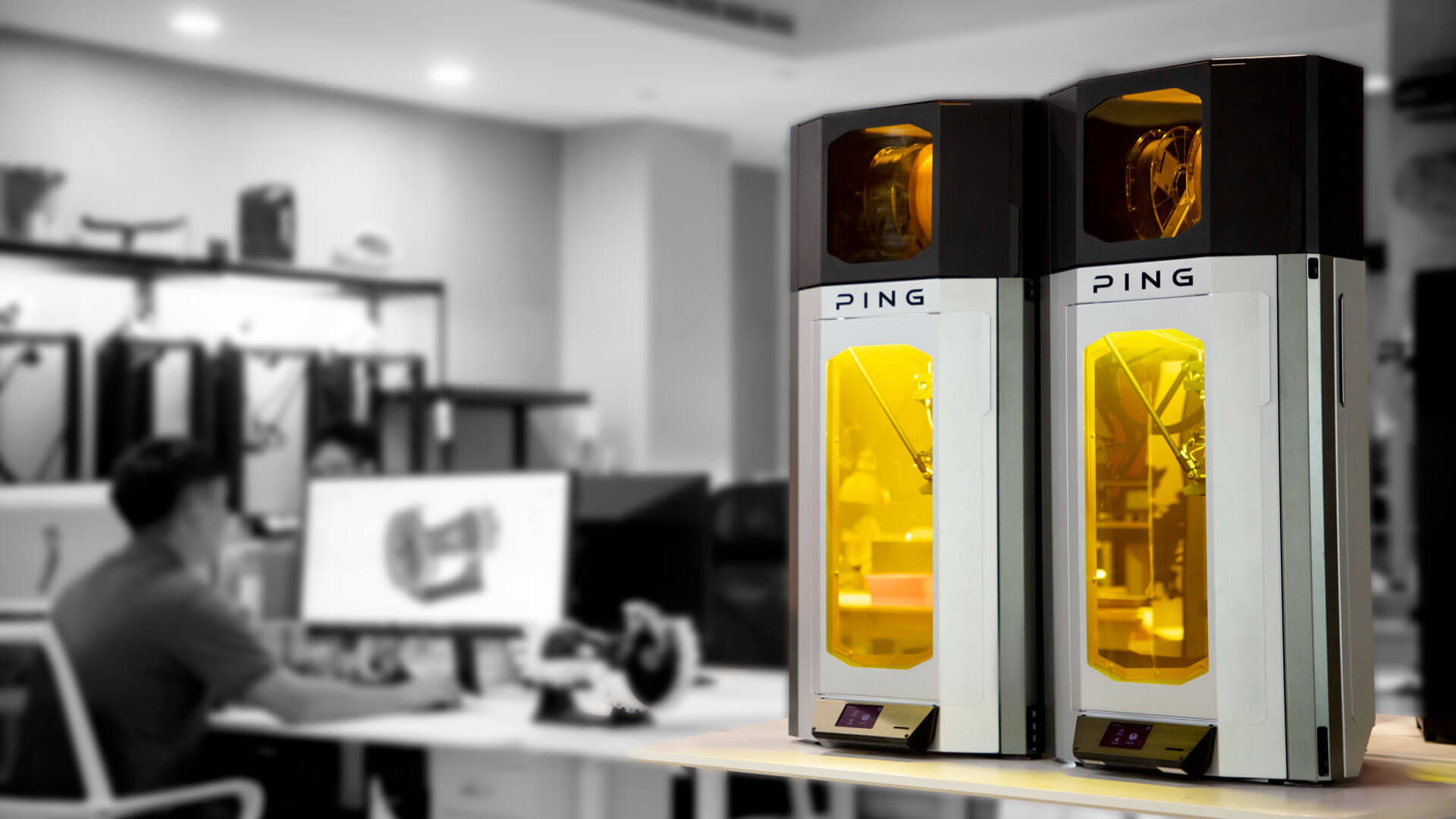 高速雙料桌上型3D列印機 FD300 - Ping